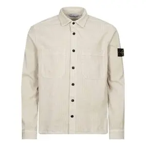 Stone Island Cord Overshirt 'plaster - Beige