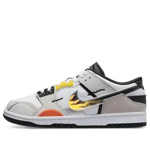 Nike Dunk Scrap Mighty Swooshers Low Top Sneakers - Black/white/grey