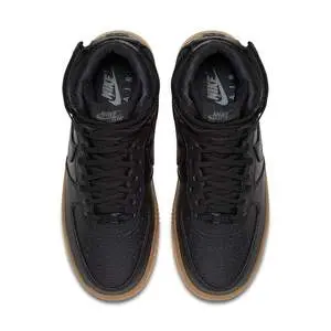 Nike Force 1 High Top Sneakers - Black/gum