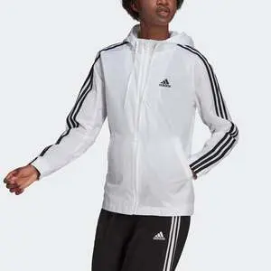 Adidas Essentials 3-stripes Windbreaker - White