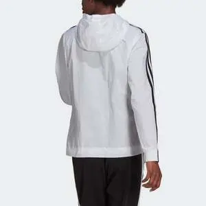Adidas Essentials 3-stripes Windbreaker - White
