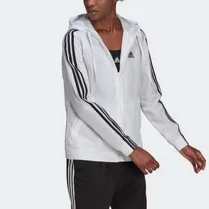 Adidas Essentials 3-stripes Windbreaker - White