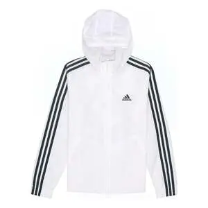 Adidas Adidas Essentials 3-Stripes Windbreaker White