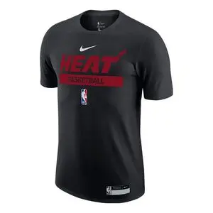 Nike X Nba Miami Heat Dri-fit Practice T-shirt - Black