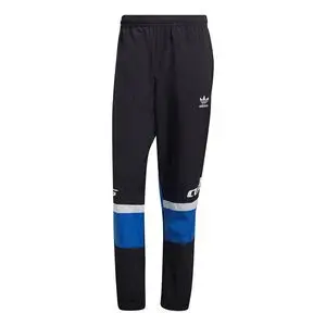 Adidas Originals Tgp Embroidered Logo Printed Ankle-banded Sports Pants - Black