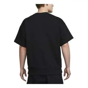 Nike Solo Swoosh French Terry Top - Black