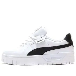 PUMA Cali Dream Leather Platform Sneakers - White/black