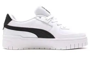 PUMA Cali Dream Leather Platform Sneakers - White/black