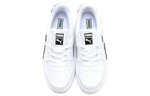 PUMA Cali Dream Leather Platform Sneakers - White/black