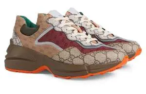 Gucci Gg Rhyton Sneakers - Brown