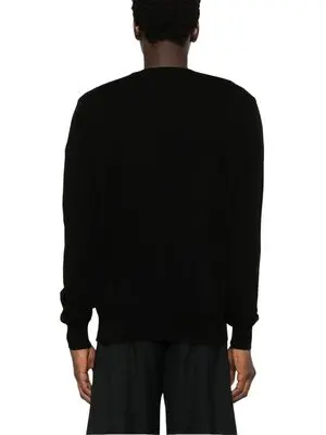Play Comme Des Garcon Heart Emblem Cardigan - Black