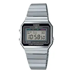 Casio Vintage Digital Stainless Steel Watch - Blue