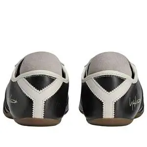 Adidas Y-3 Tokyo Leather Lace-up Sneakers - Black/black/orbit Grey