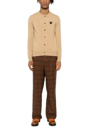 Play Comme Des Garcon Emblem Cardigan - Beige