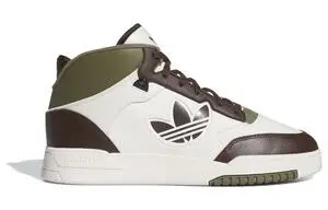 Adidas Drop Step Xl High-top Sneakers - White/brown/green