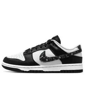 Nike Dunk Low "black Paisley" Sneakers - Black/white