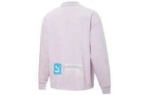 PUMA Graphic Print Quarter Zip Long Sleeve Shirt