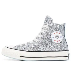 CONVERSE Chiara X Chuck 70 High Top Glitter Sneakers - Blue