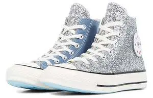 CONVERSE Chiara X Chuck 70 High Top Glitter Sneakers - Blue