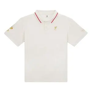 CONVERSE X Lfc Polo Shirt Asia Sizing 'egre - Ivory/red/yellow