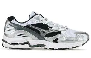 Mizuno Wave Rider Athletic Shoes - White/black/silver