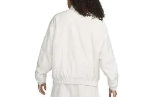 Nike Swoosh Satin Bomber Jacket - Phantom White/silver