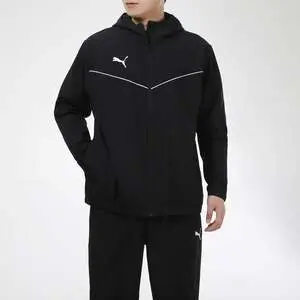 PUMA Full Sleeve Jacket With Logo - Black