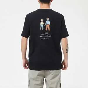 NEW BALANCE X Zero Per Zero Crossover Limited Cartoon Character Short Sleeve - Black