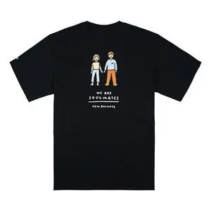 NEW BALANCE X Zero Per Zero Crossover Limited Cartoon Character Short Sleeve - Black