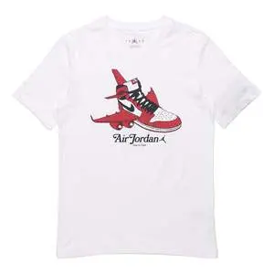 JORDAN Graphic Print Short Sleeve Tee - White