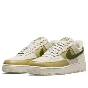 Nike Force 1 Low Casual Sneakers - Cream/green