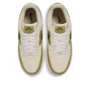 Nike Force 1 Low Casual Sneakers - Cream/green