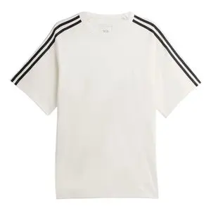 Adidas Y-3 Short Sleeve Tee 3-stripes T-shirt - Core White