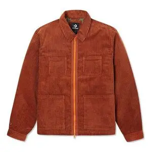 CONVERSE Corduroy Zip-up Jacket - Redbrown