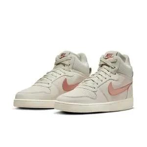 Nike Court Borough Mid Premium High Top Sneakers - Creamwhite/gold