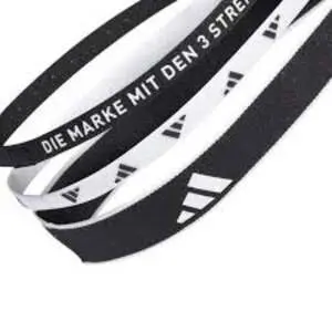 Adidas Multiple Width Training Headbands 3 Per Pack 'black White