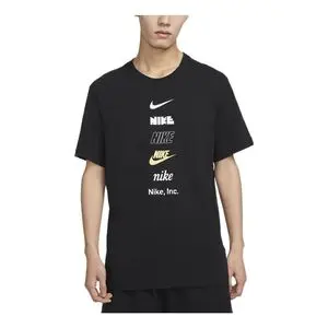 Nike Multi Logo T-shirt 'black