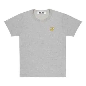 Play Comme Des Garcon Gold Heart T-shirt - Grey