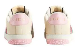 Gucci Screener Gg Low-top Sneakers - Beige/ebony