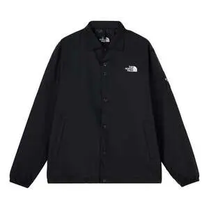The North Face Logo Windbreaker Jacket - Black