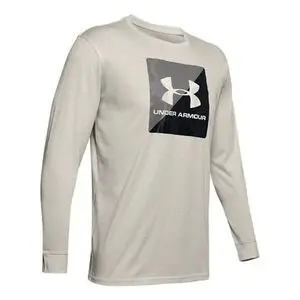 Under Armour Half Logo Training Sports Long Sleeve Shirt - White