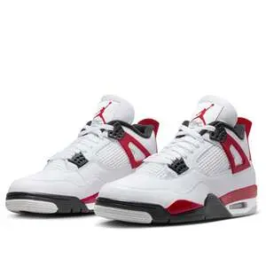 JORDAN Air Retro "red Cement" Sneakers - White/fire Red/black
