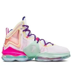 Nike Lebron 19 Ep "valentine's Day" Athletic Sneakers - White/pinkmint/purple
