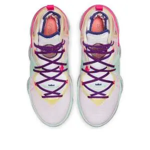 Nike Lebron 19 Ep "valentine's Day" Athletic Sneakers - White/pinkmint/purple
