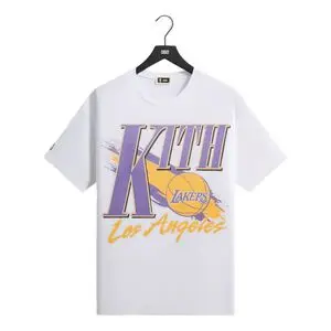 Kith For Nba All-star Los Angeles Lakers Retro Ball Boxy T-shirt - White