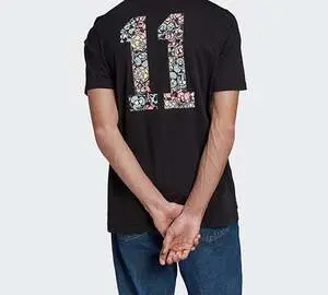 Adidas Lil Stripe Nmbr Soccer/football T-shirt - Black