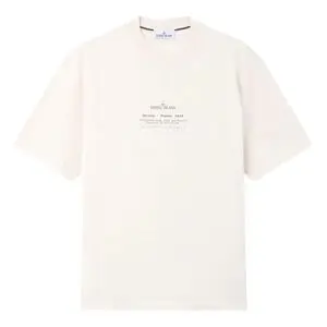 Stone Island Stone Print Regular Fit T-shirt - Ivory