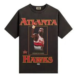 Kith For Nba All-star Atlanta Hawks Dikembe Mutombo Vintage T-shirt - Black