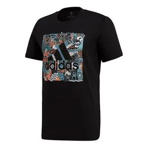 Adidas Doodle Graphic Short Sleeve T-shirt - Black