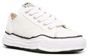 Mihara Yasuhiro Peterson Og Sole Canvas Low Top Sneakers - White/cream